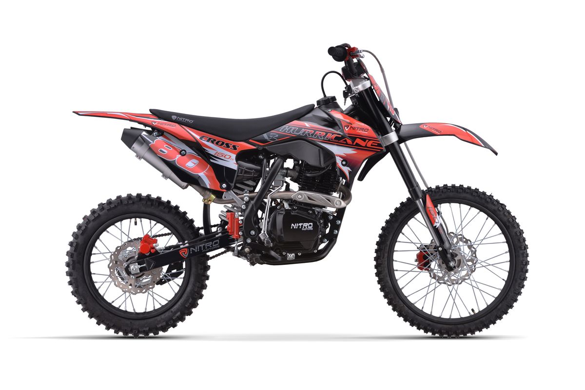 Nitro Motors 150ccm Dirtbike Hurricane BRX 19|16 Zoll V3 5-Gang Manuell ...